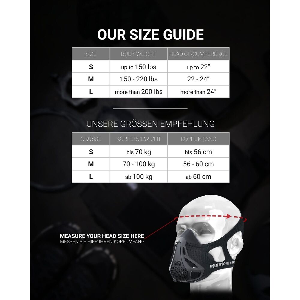 Phantom Masque d'entraînement - Carbon Edition - Large